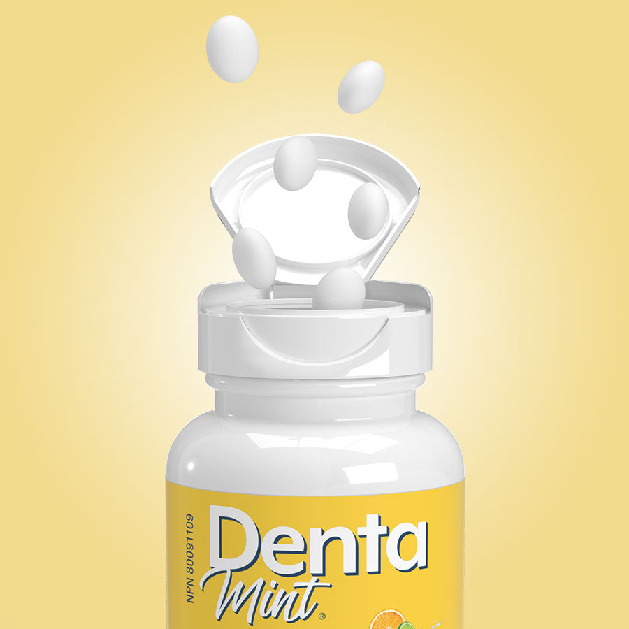 Denta Mint, saveur d'agrumes (140 pastilles) – Denta.ca
