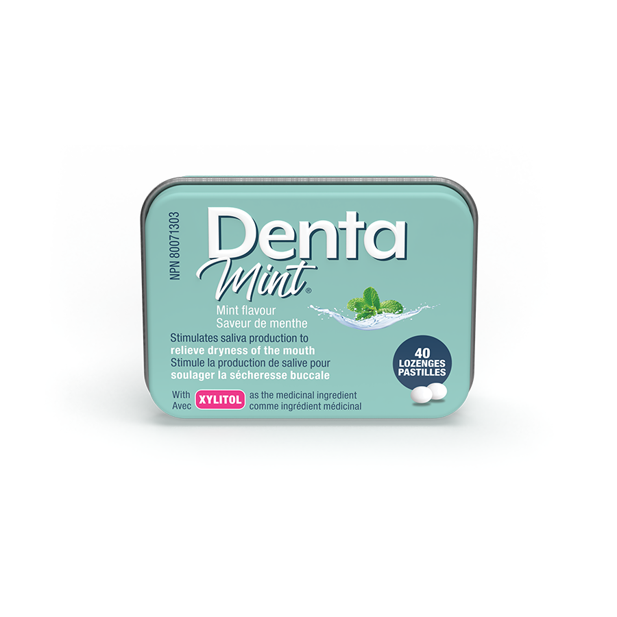 Denta Mint, saveur de menthe (40 pastilles) – Denta.ca