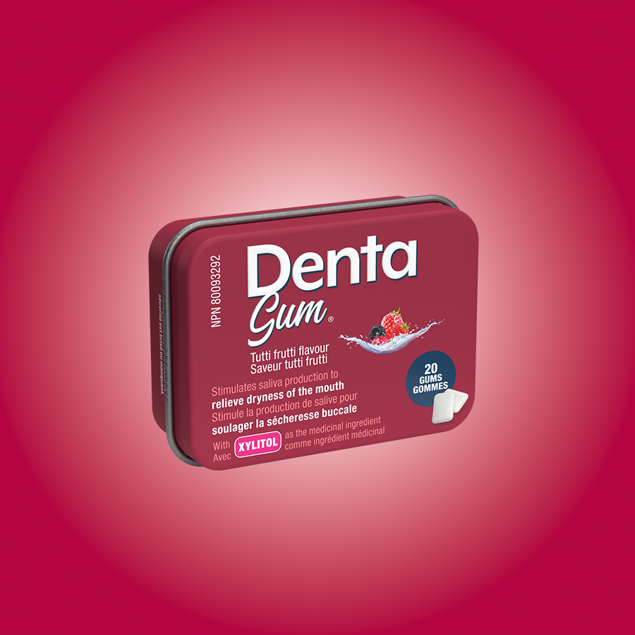 Denta Gum, saveur tutti frutti (20 gommes) – Denta.ca